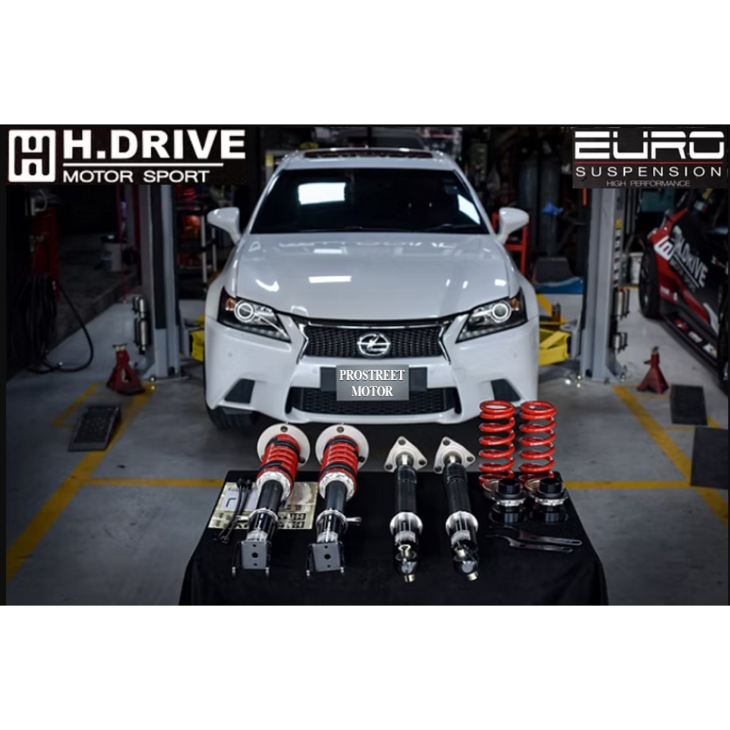 โช้คอัพ สตรัทปรับเกลียว H-DRIVE Euro Spec For LEXUS GS300 GS350 ES300 ...