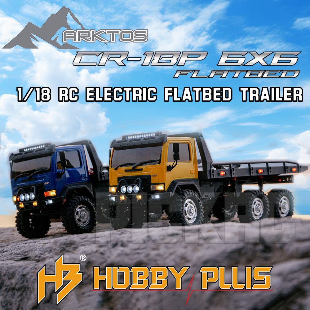 Hobby Plus CR18P ARKTOS Flatbed Trailer 6x6 6WD RTR 1/18 RC รีโมทคอนโทรลไฟฟ้ารุ่นรถ Crawler ...
