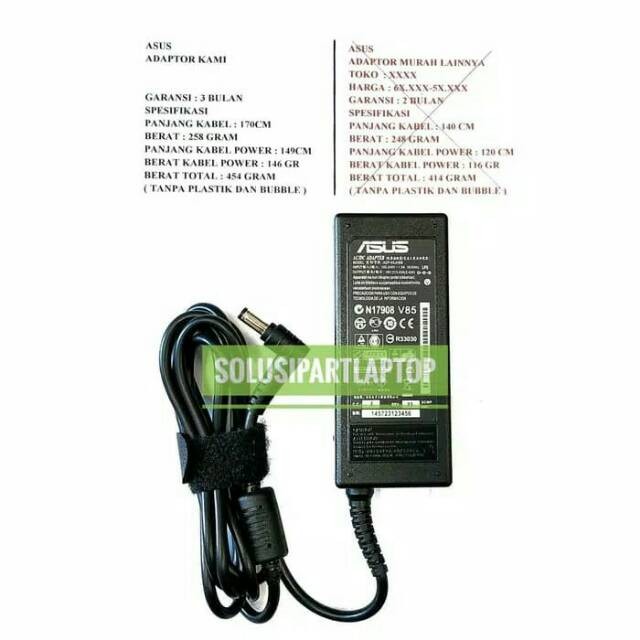 ASUS X45 X45A X45U X45VD X45C 19V 3.42A ADAPTER ดั้งเดิม | Shopee Thailand