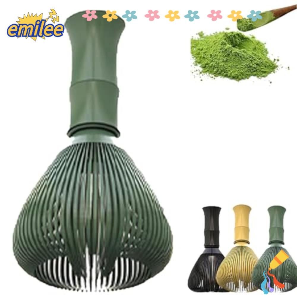 EMILEE Matcha Whisk, ปัดเรซินเกรดอาหารแบบใช้ซ้ําได้, พร้อมที่ปัด ABS ...