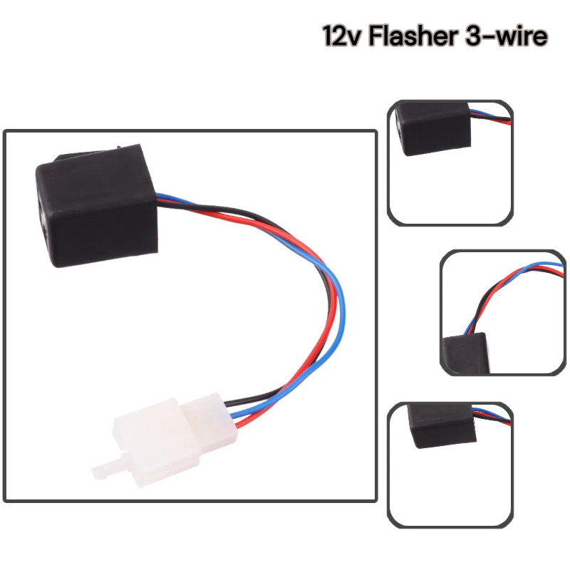 Three wire 12V LED Adjustable Light Flasher Blinker Relay Fix For Turn ...