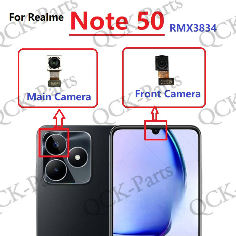 สําหรับ OPPO Realme Note 50 กล้องหน้าสําหรับ Realme note 50 RMX3834 ...