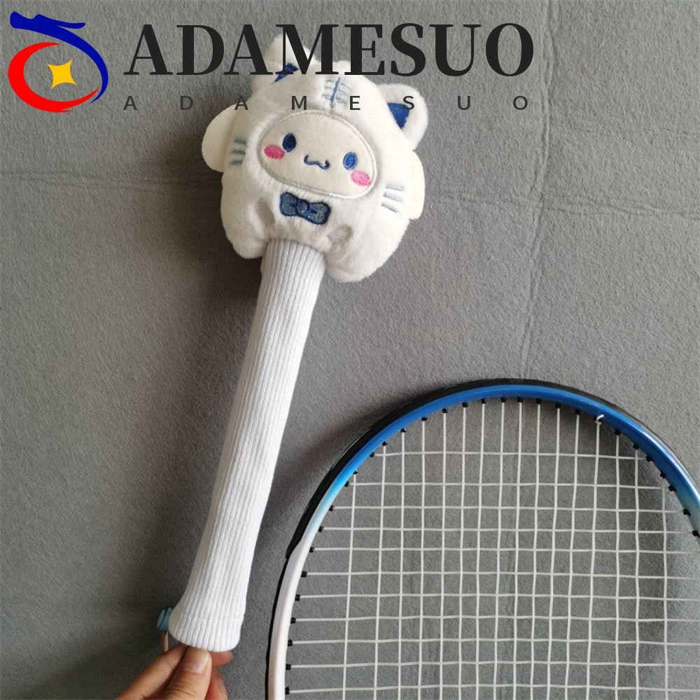 ADAMESUO Protector ไม้แบดมินตัน ลายการ์ตูน Cinnamoroll และ Kt Cat พร้อมสายคล้องยางยืด สำหรับ ...
