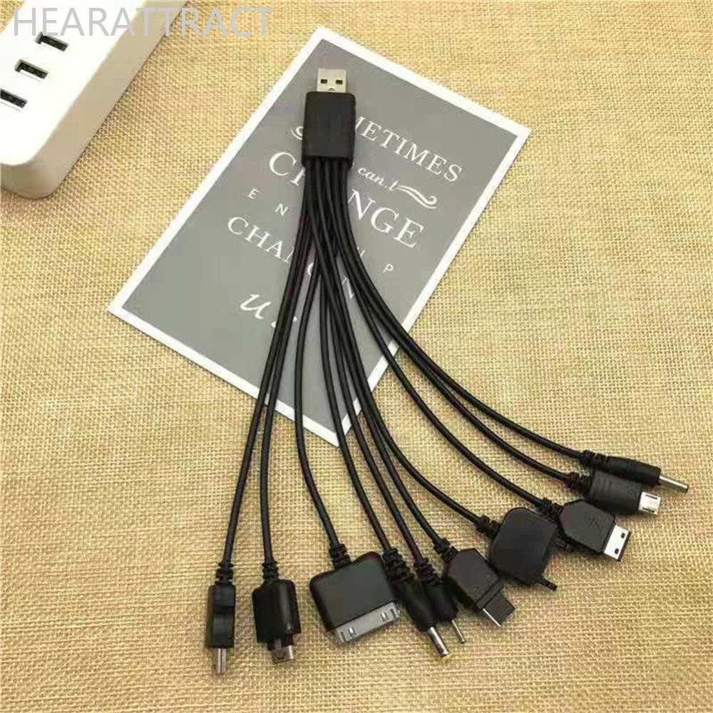 HEARATTRACT 1 ชิ้น 10 ใน 1 Micro Usb Multi Charger สาย USB โทรศัพท์ ...