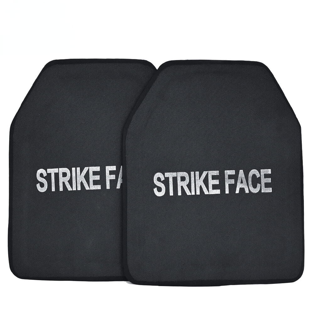 ระดับ NIJ IIIA 10 "x 12" Anti Bullet Anti Stab Proof แผ่นเหล็กคอมโพสิต ...