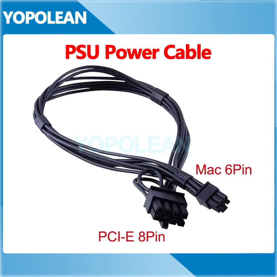 ใหม่ PCIe การ์ดสายไฟสําหรับ Apple Mac Pro Mini 6Pin ถึง 8Pin สีดํา ...
