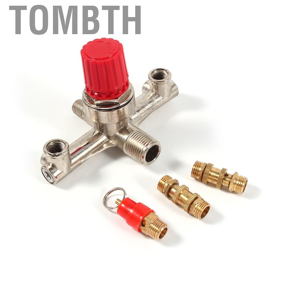 Tombth Tombth Double Outlet Tube Compressor Air Compressor สวิตช์แรงดัน ...