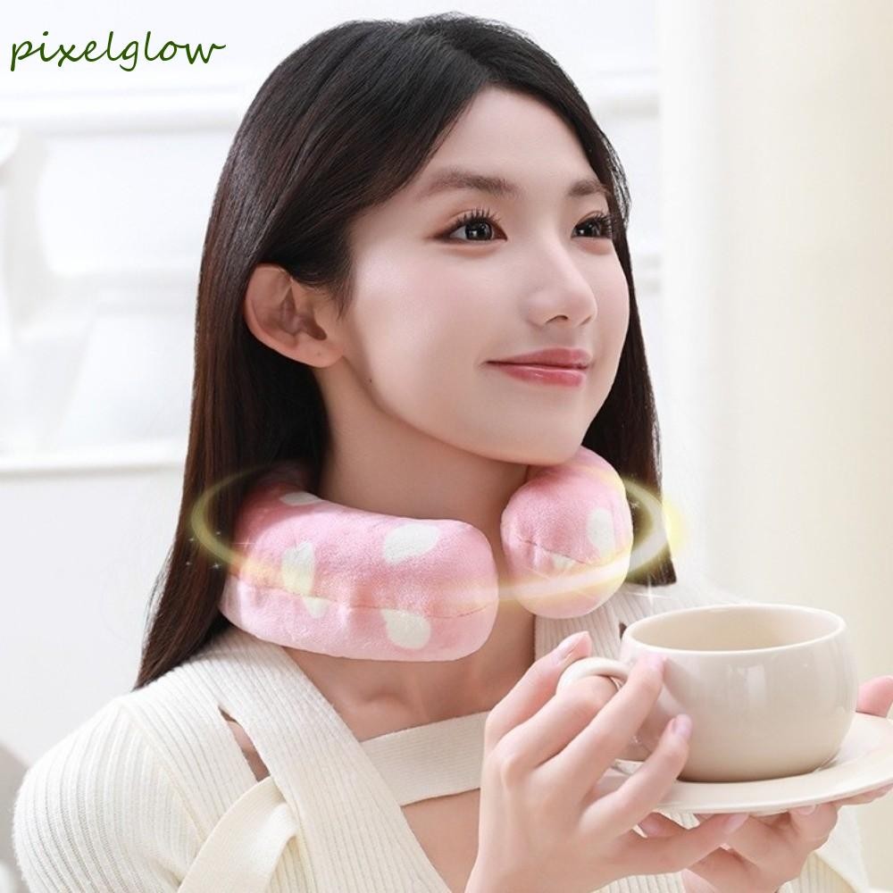 PIXELGLOW กระเป๋าน้ําร้อนคอรูปตัว U, PVC แบบพกพา Icy Cooling Neck Bag, มัลติฟังก์ชั่นนํากลับมา ...