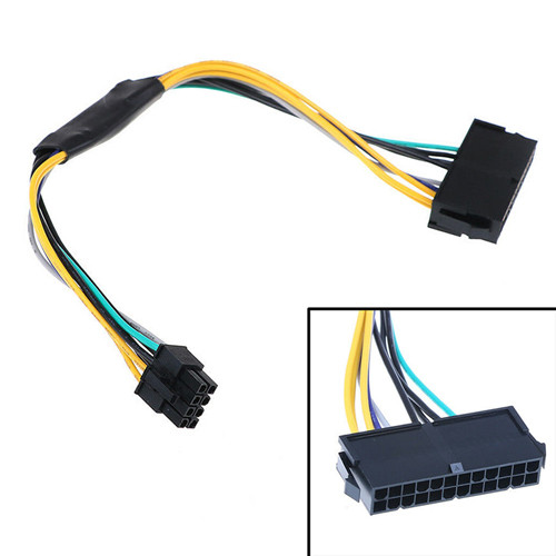 24 Pin ถึง 8Pin ATX PSU Connector Converter อะแดปเตอร์จ่ายไฟสําหรับ ...
