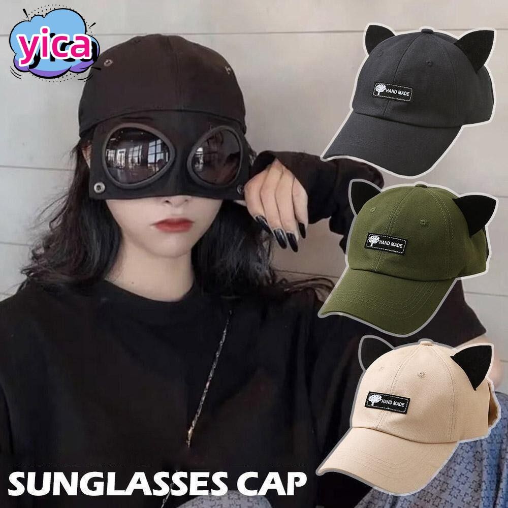 YICA หมวกกันแดดแบบเบสบอล แห้งไว สำหรับคนชอบฮิปฮอป ปรับได้ตามต้องการ ...