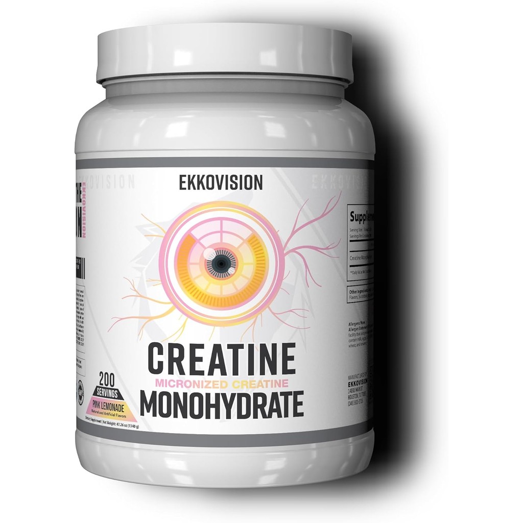 Creatine Monohydrate Powder, Micro Powder, Pink Lemonade, Men Women ...