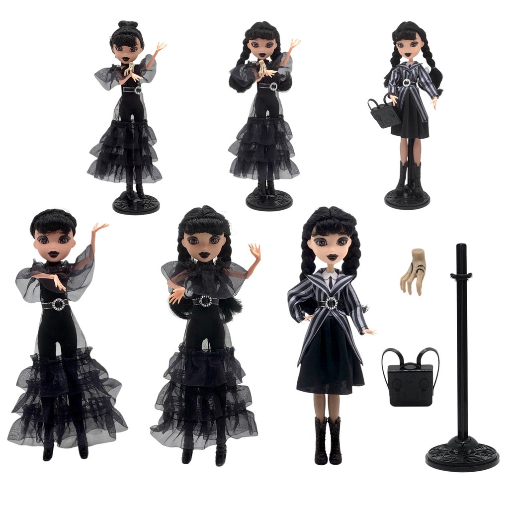 Wednesday Addams Action Figure ของเล่น Gothic ตุ๊กตา + ชุดนักเรียน ...