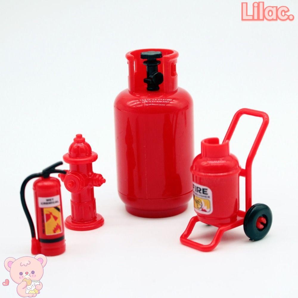 LILACC Dollhouse Miniature ฉาก Props,อะคริลิค Fire Hydrant Dollhouse ...