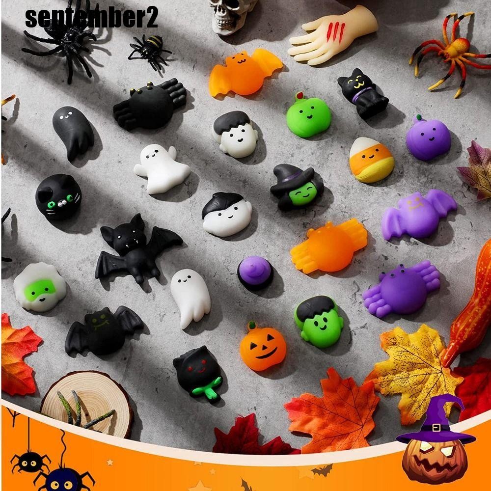 SEPEMBER 10 ชิ้นฮาโลวีนฟักทองบีบของเล่น, Ghost Spider การ์ตูนฮาโลวีน ...