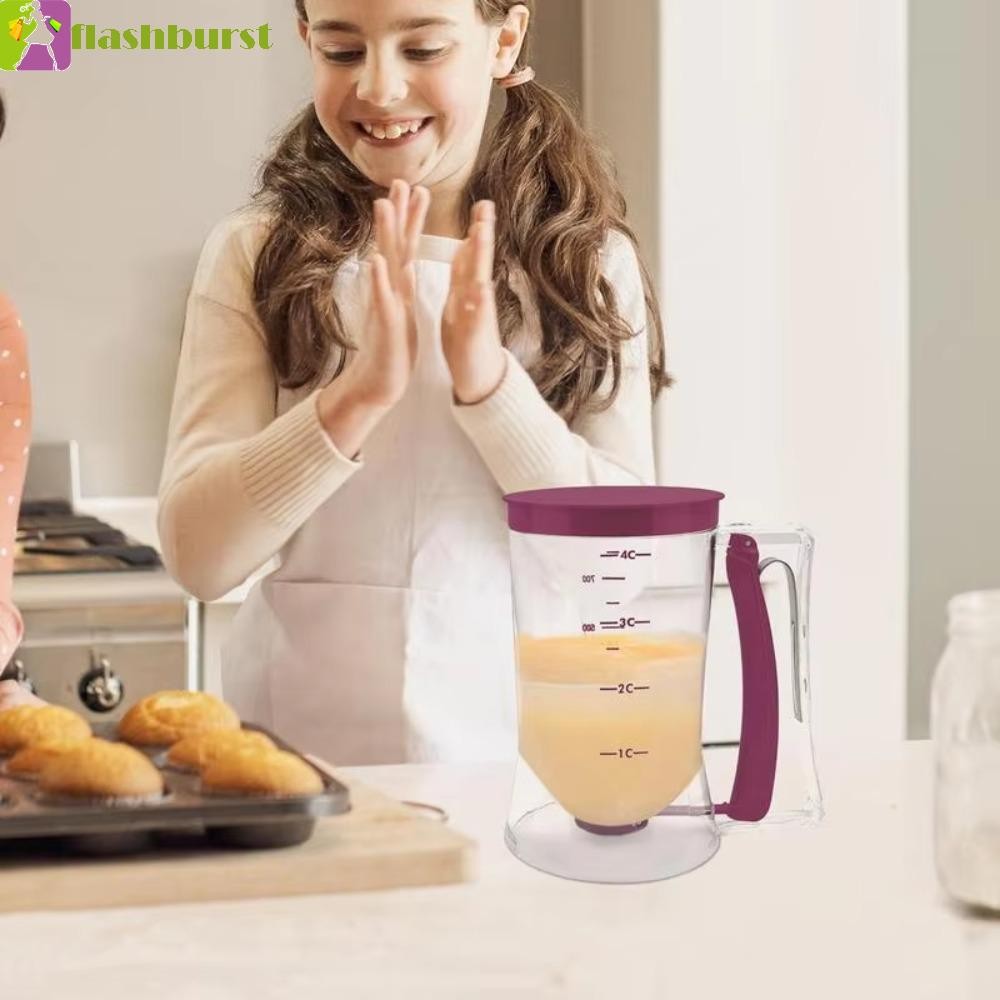 FLASHBURST ตู้แป้งแพนเค้ก, มือถือเครปพลาสติก Batter Separator, ทําความสะอาดง่าย Leakproof Scaled ...