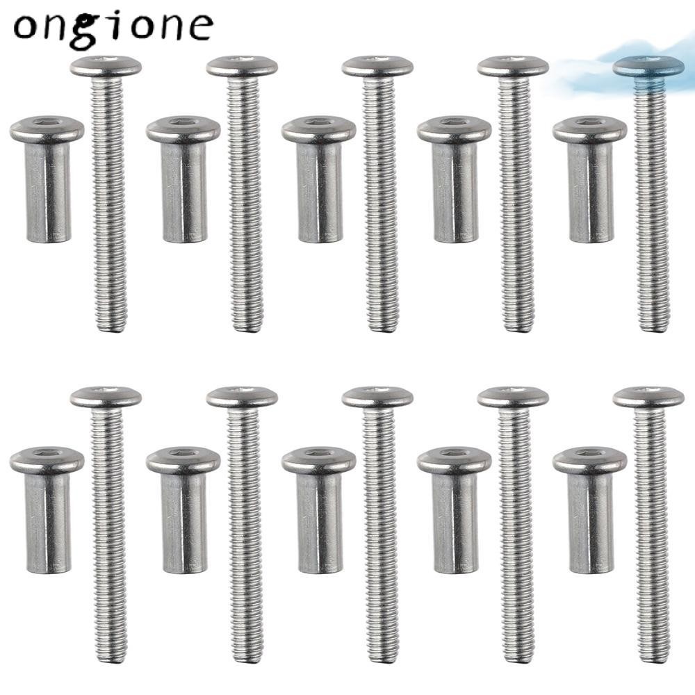 ONGIONE 10 ชุด Rivet Socket Caps, 304 สแตนเลส M6 Binding โพสต์สกรู ...