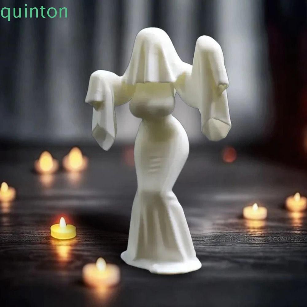 QUITON Ghost Figurine, Veiled Lady Ghost Girl Anime Figurine, ธีมฮา ...