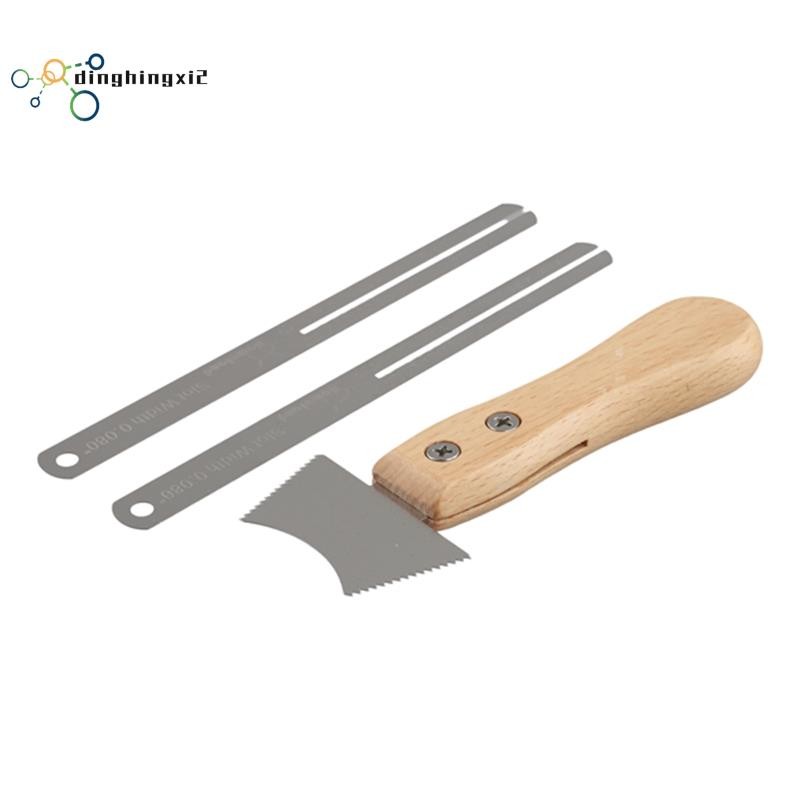 กีตาร์ Fret Wire Groove Protector ไม้บรรทัด Fingerboard เปลี่ยนชุด ...