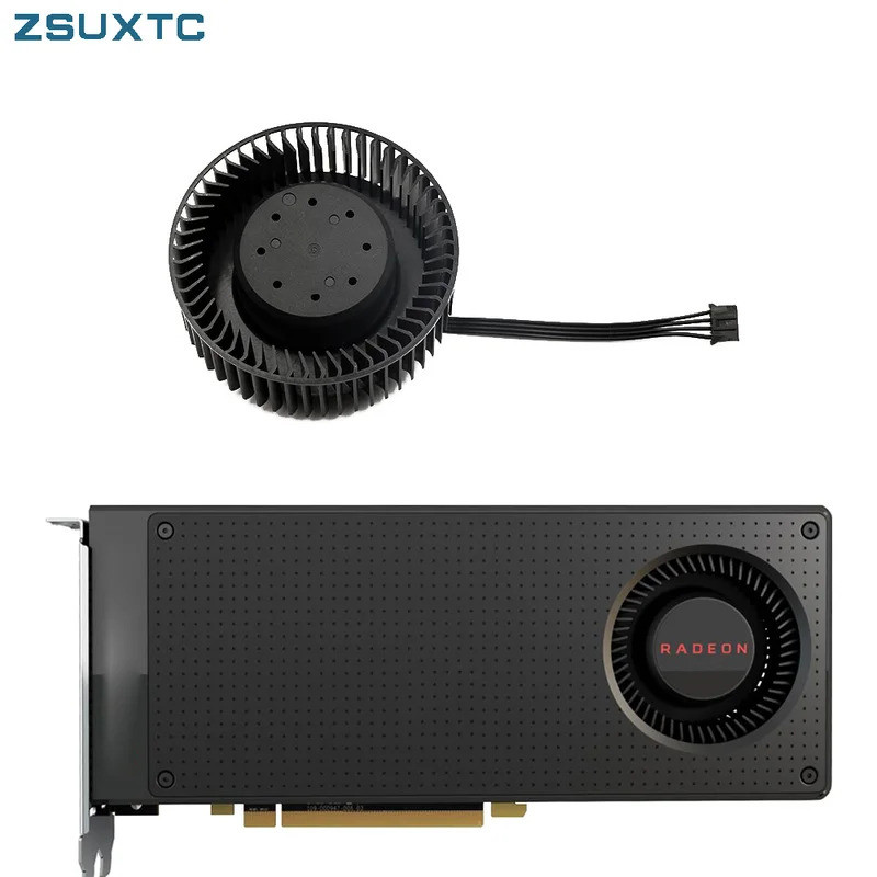 PLB06625B12HH RX480 RX470 พัดลมการ์ดกราฟิกสําหรับ XFX AMD Radeon R9 270 ...