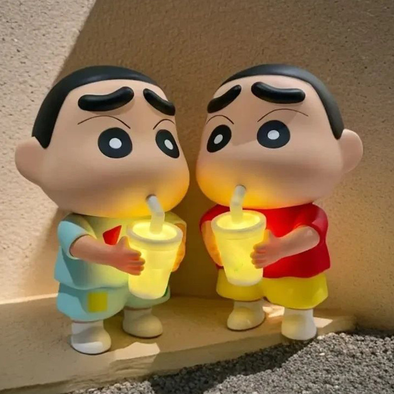 Crayon Shin-Chan Night Light การ์ตูนเดสก์ท็อป Piggy Bank เครื่องประดับ ...