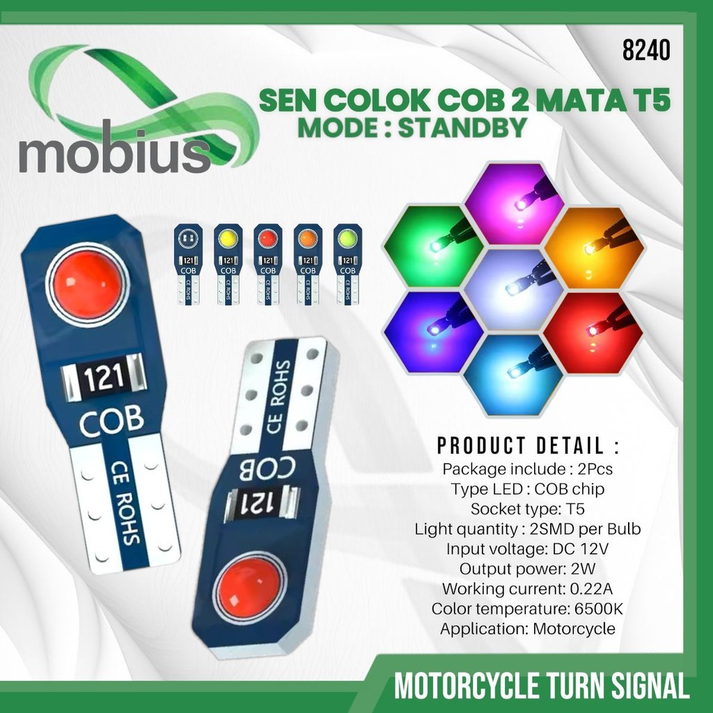 MATA SEN Plug COB 2 Eyes MOBIUS T5 รุ่นสแตนด์บายบรรจุ 2 ชิ้น | Shopee ...
