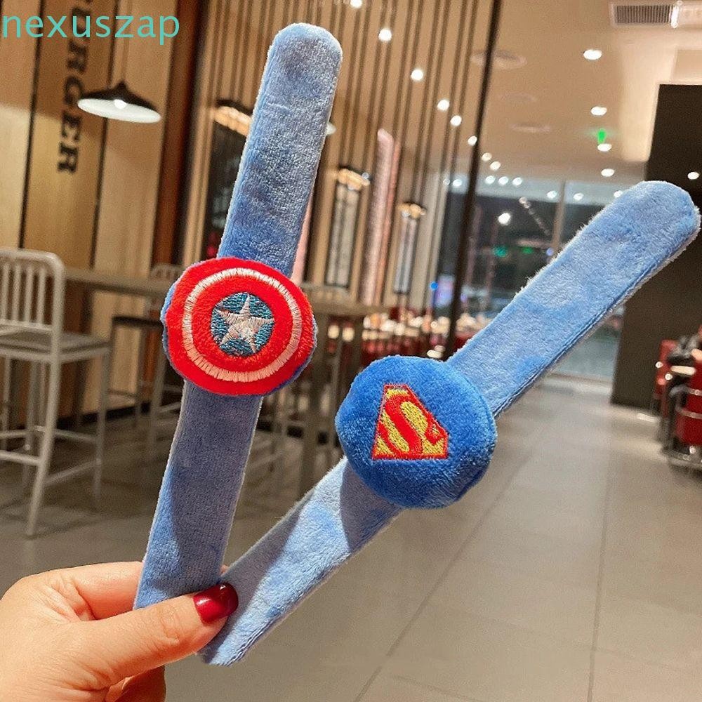 NEXUSZAP Avengers สายรัดข้อมือ Iron Man Super Man Creative Anime Snap ...