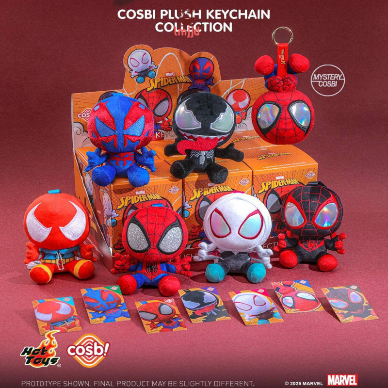 HotToys Spider-Man COSBI ตุ๊กตาจี้กล่องตาบอด Marvel Venom รูปของขวัญวัน ...