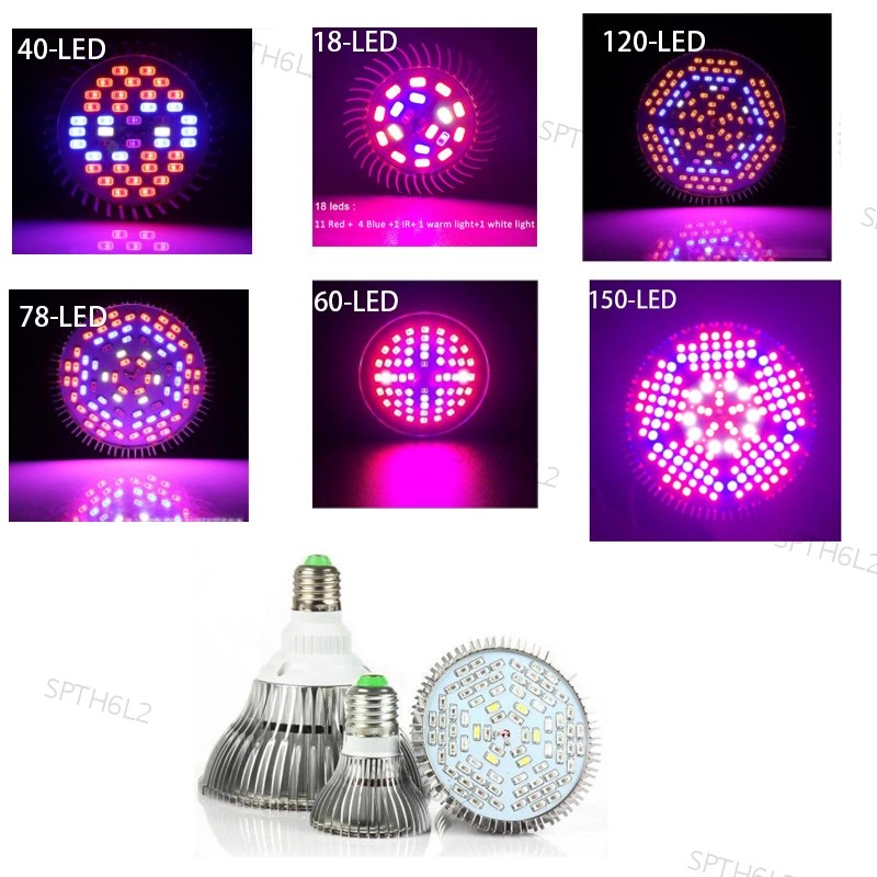 UV IR Full Spectrum LED Plant Grow Light E27 หลอดไฟเติบโตหลอดไฟ ...