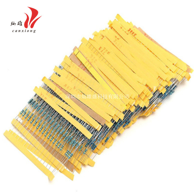 1/4W Metal Film Resistance Pack Electronic Component Pack 0.25W Full ...