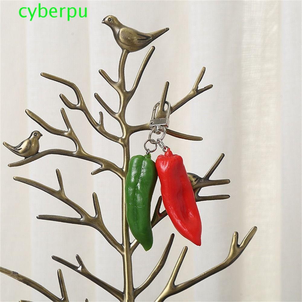 CYBERPULLSE Pepper Key Chain Backpack Accessories Red Green Pepper Red ...
