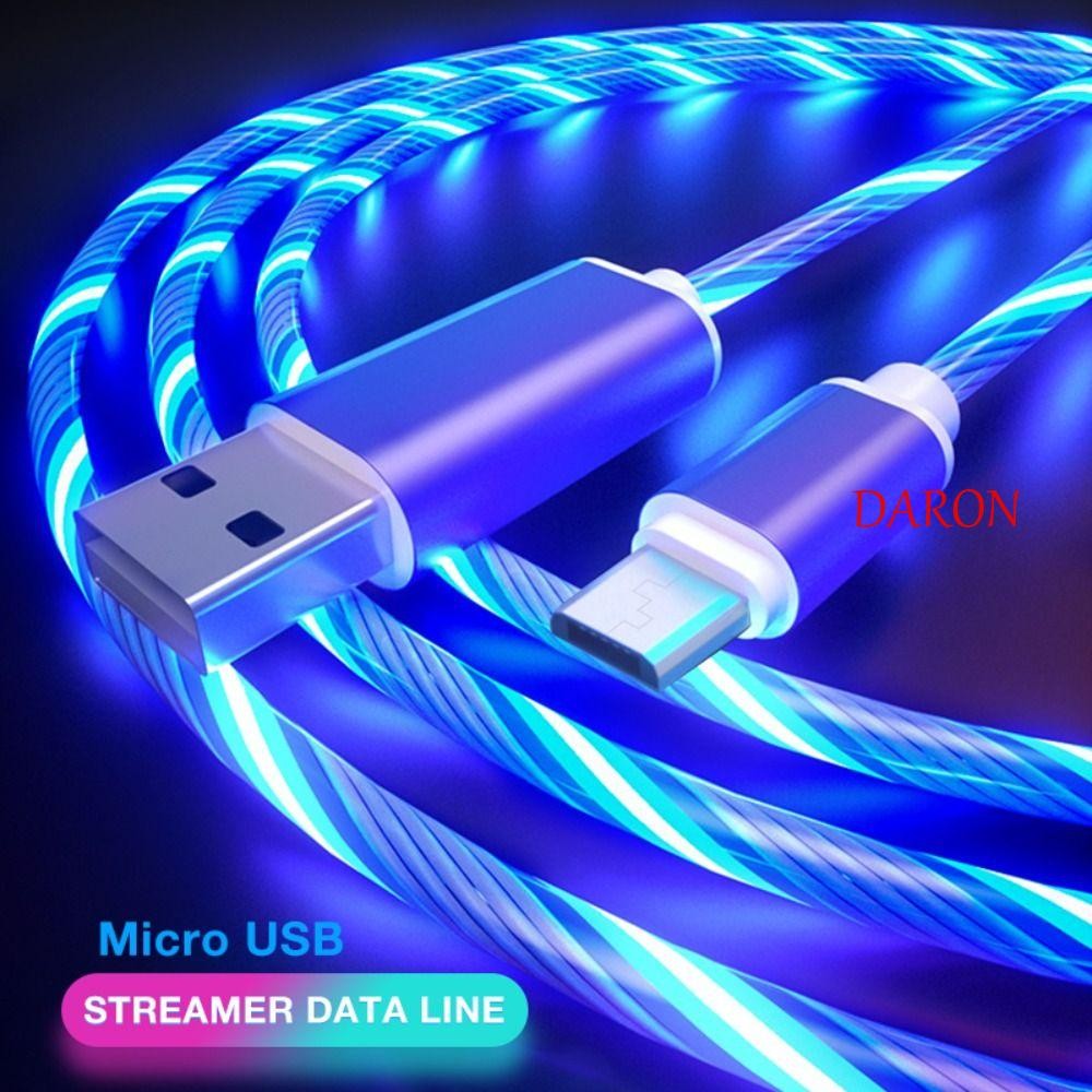 DARON สายชาร์จโทรศัพท์มือถือ Fast CHARGING Luminous Charger Adapter 1M ...