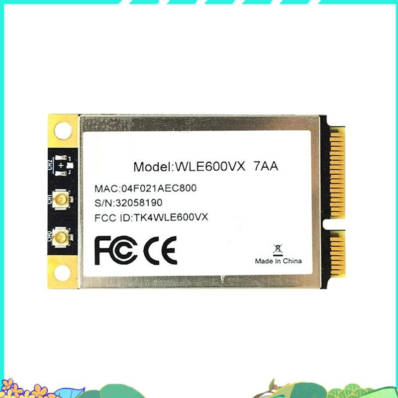 WLE600VX Dual Band 2.4GHz 5GHz 802.11ac/Abgn Mini PCI Express การ์ด ...