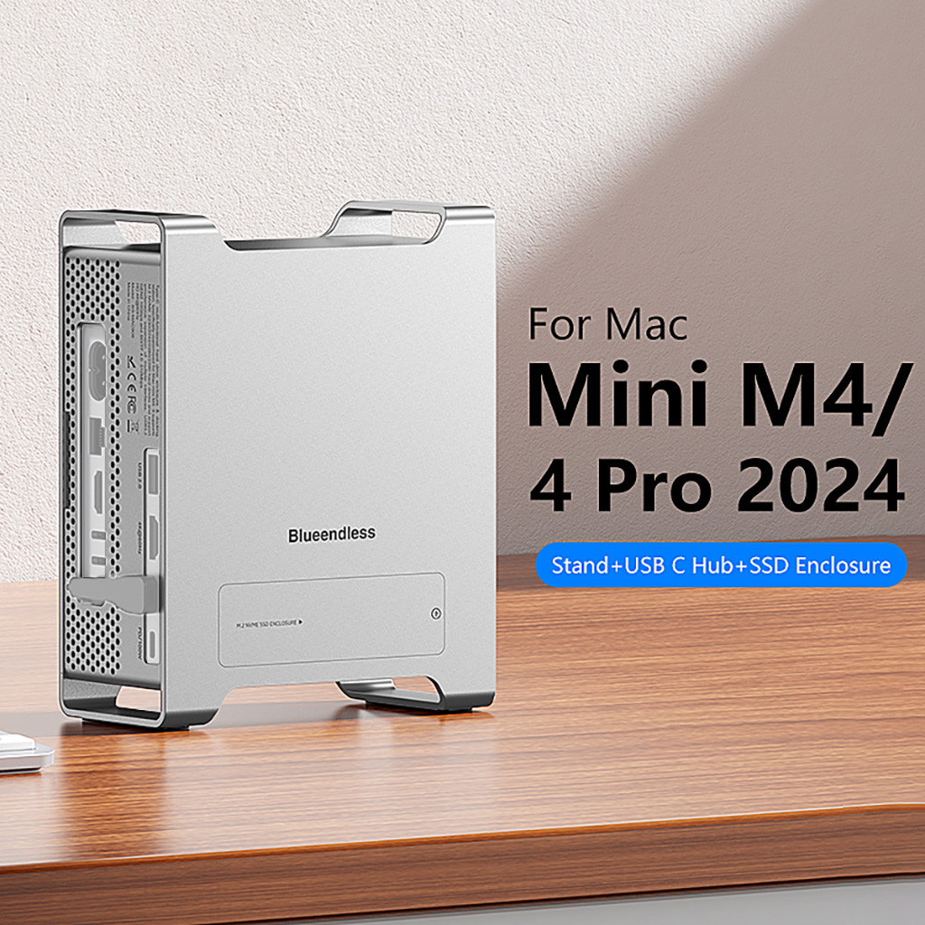 Blueendless TypeC HUB Docking station สําหรับ Mac Mini M4/M4 pro 10Gbps ...