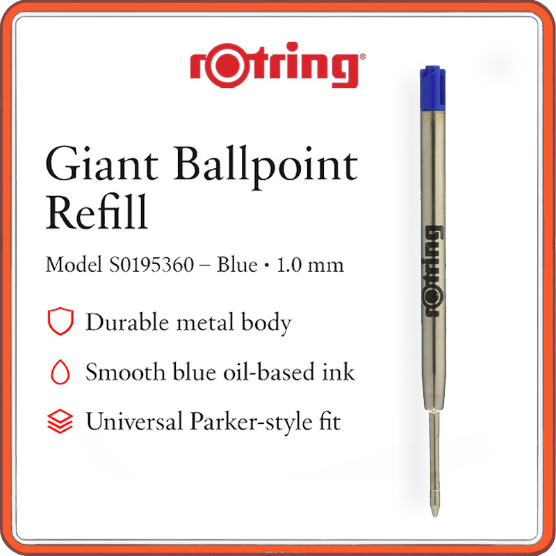 rotring Ballpoint Pen Refill Medium Blue 5-Pack S0195360 800 600 Rapid ...