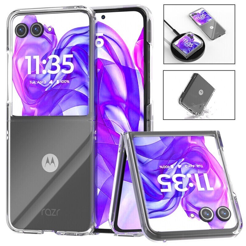 สําหรับ Motorola Razr 50 Razr 60 Ultra Clear Case กันกระแทก Slim ฝาครอบ ...