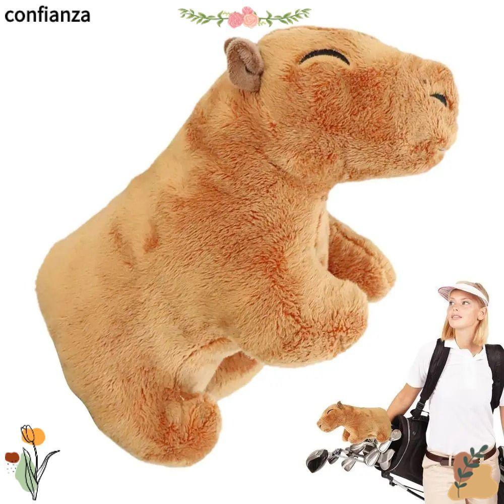 ผ้าคลุมไม้กอล์ฟ CONFIANZA, Capybara Plush Golf Club Headcover, ตลกสัตว์ ...