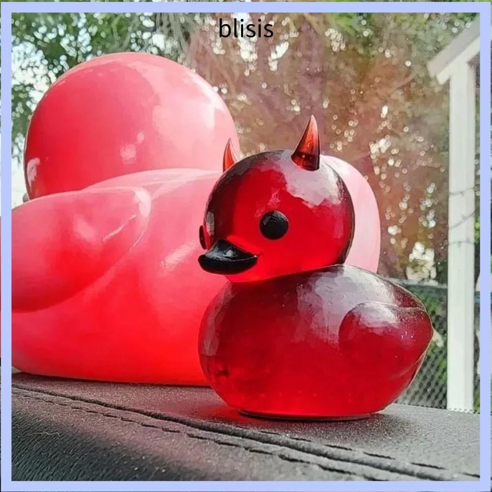 INNEED Devil Ducky, Resin Creative Duckieville Ducks, ตุ๊กตาเป็ดขนาด ...