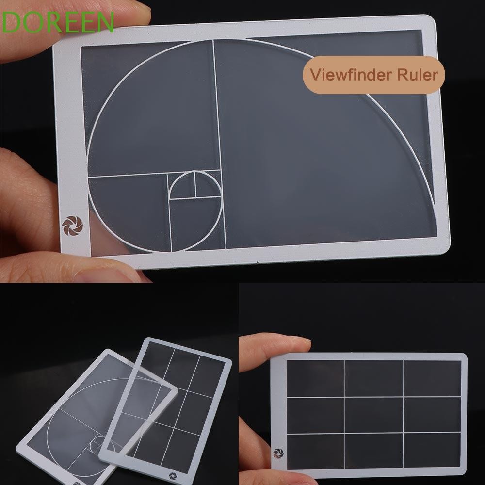 DOREEN Golden Ratio Ruler, Triangle Composition Viewer ไม้บรรทัด, เด็กผู้ใหญ่อะคริลิควาดโปร่งใส ...
