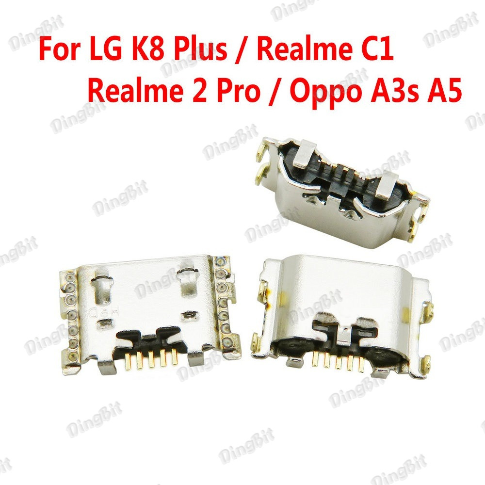 ใหม่ Micro USB ปลั๊กชาร์จพอร์ตขั้วต่อซ็อกเก็ตสําหรับ LG K8 Plus K8 + สําหรับ Realme C1 Realme 2 ...