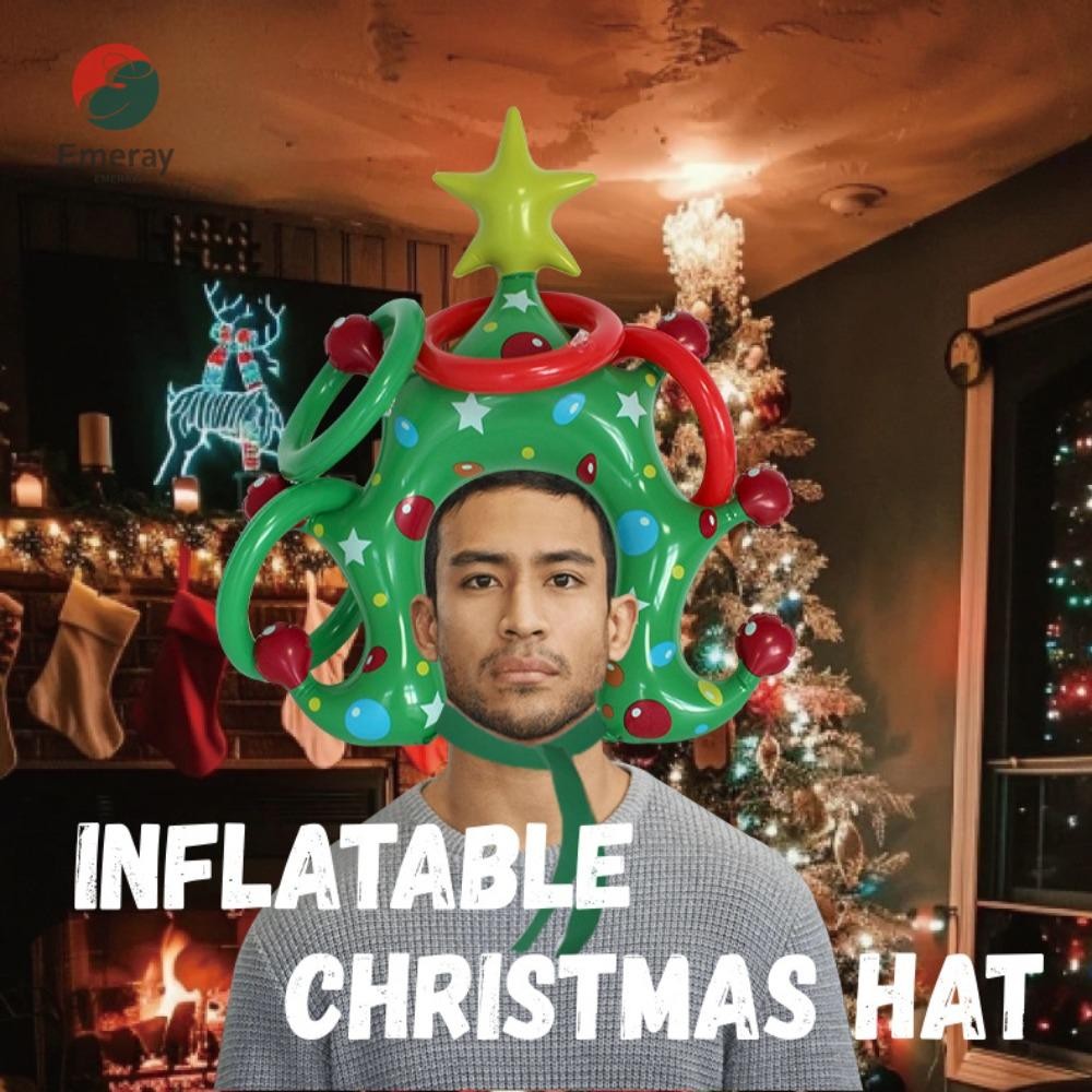 EMERAY Inflatable Xmas Tree Headband, Inflatable Christmas Themed โยน ...