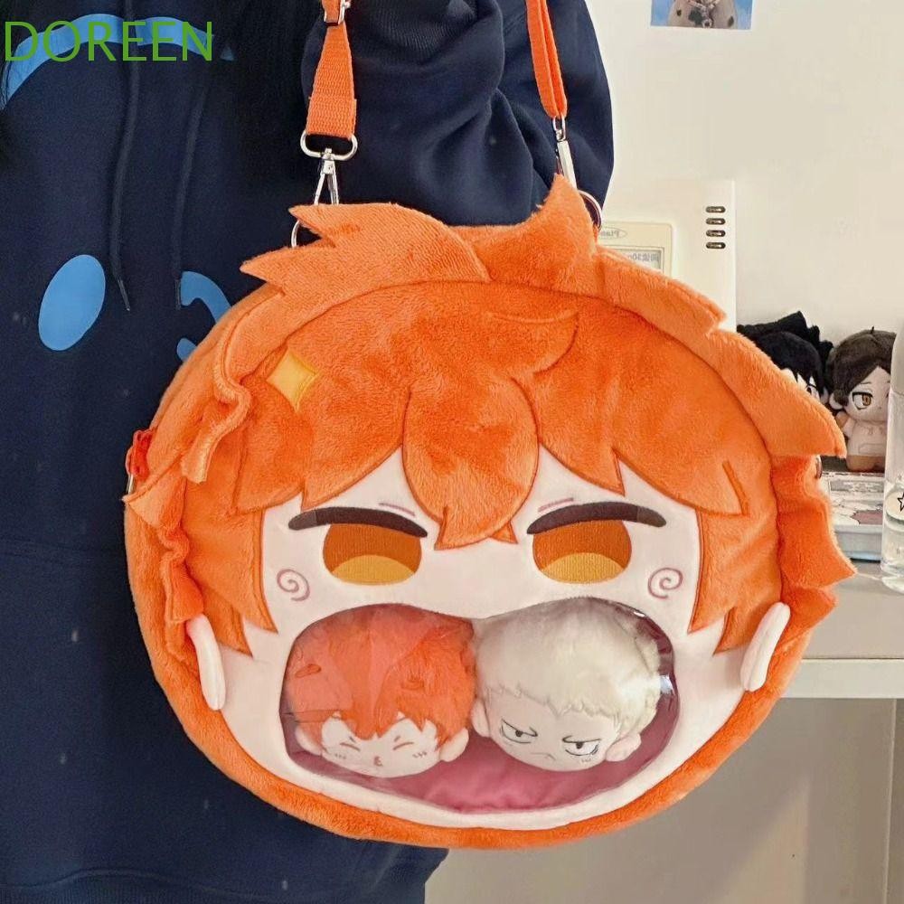 กระเป๋าเป้สะพายหลัง anime DOREEN & Tsukishima Kei แบบนุ่มนวล ปากกว้าง ...