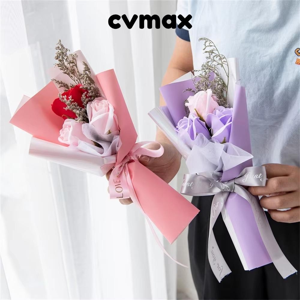 สบู่รูปดอกกุหลาบทิฟฟานี่ 3 หัว จาก CVMAX สำหรับวันวาเลนไทน์ | Shopee Thailand