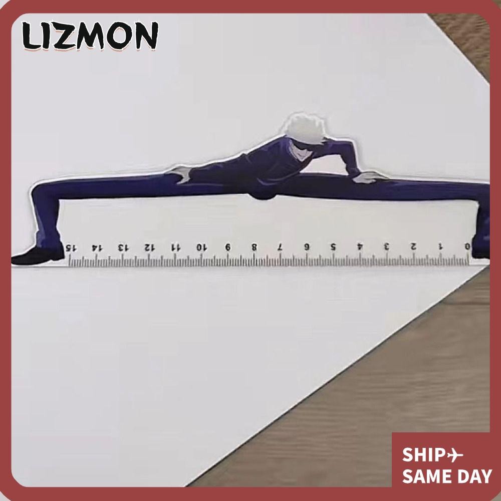 LIZMON Gojo Satoru ไม้บรรทัด, อุปกรณ์เครื่องเขียน 15 ซม. Straightedge, Creative Drawing ...
