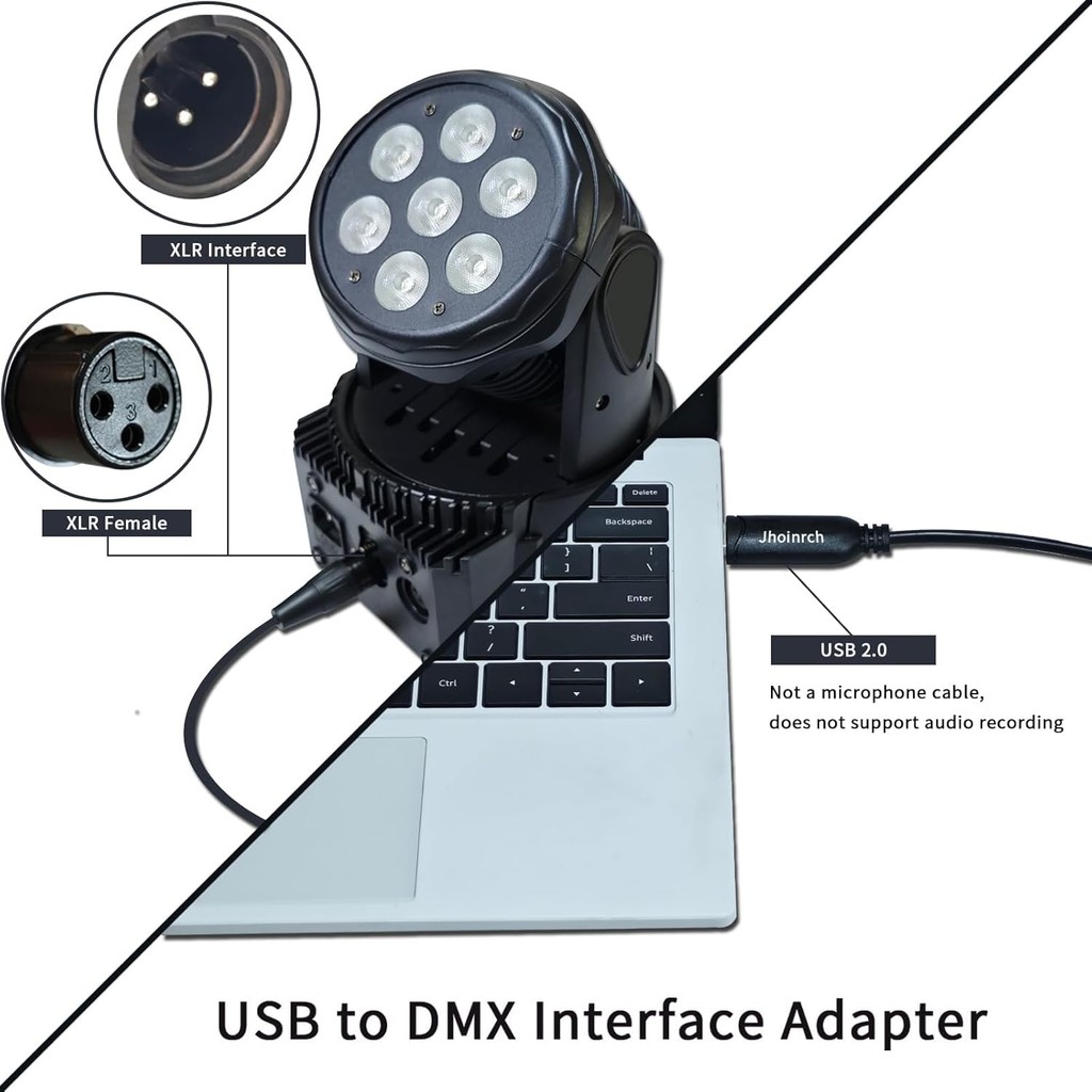 สายอะแดปเตอร์อินเทอร์เฟซ USB เป็น DMX พร้อมชิป FT232RNL รองรับ ...