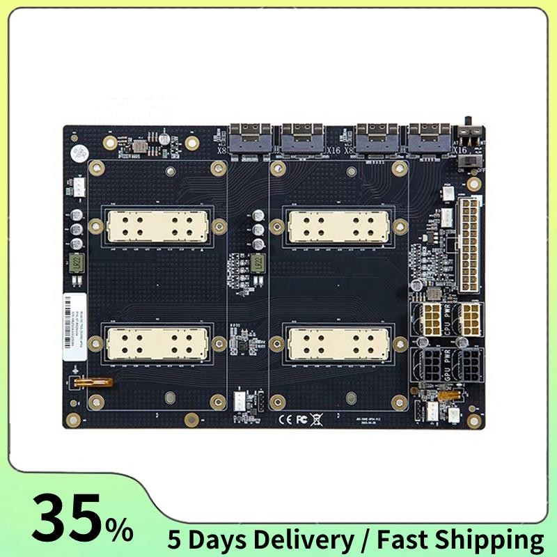 SXM2-300G Dual-Channel Pass-Through Baseboard V100 SXM2 กราฟิกการ์ด ...