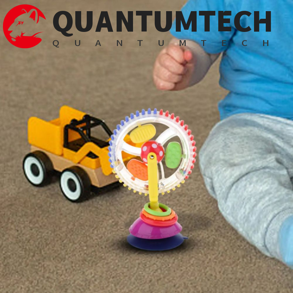 QUANTUMTECH 360 หมุน Windmill,ถ้วยดูดสีลูกปัดของเล่นเด็ก,Multi-Sensoryล้อพลาสติกขนาดเล็กการเรียน ...