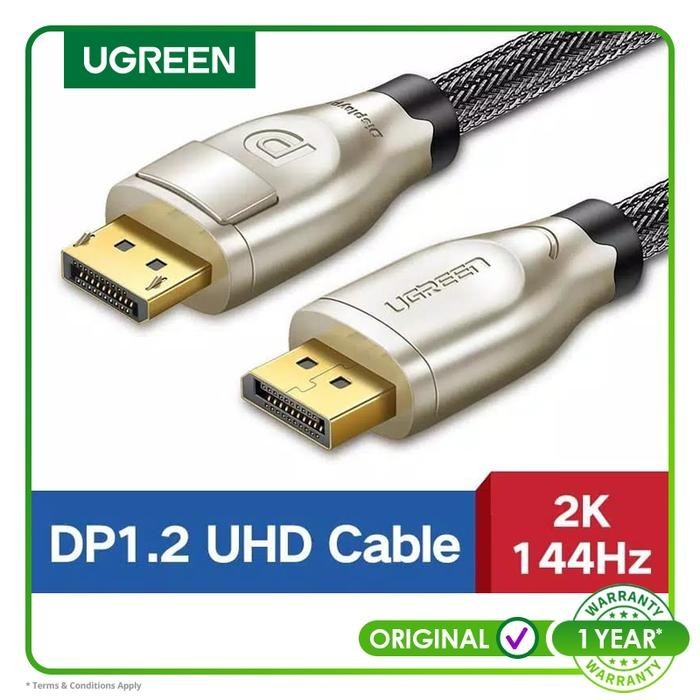 Ugreen DisplayPort 1.2 ถึง DisplayPort DP สาย Braid 2M | Shopee Thailand