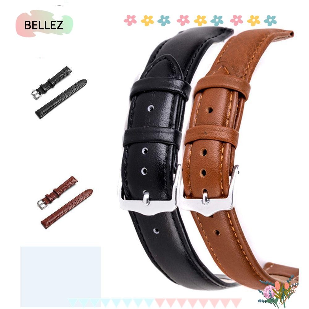BELLEZ 16 มม. 20 มม. 22 มม. สายนาฬิกาแฟชั่นหนังแท้ Vintage Sweatband ...