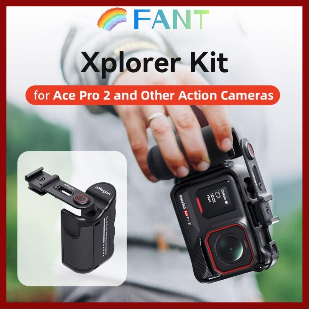 FANT StreetGrip Vlog Holder, ปุ่มชัตเตอร์พลาสติก Action Camera Grip ...