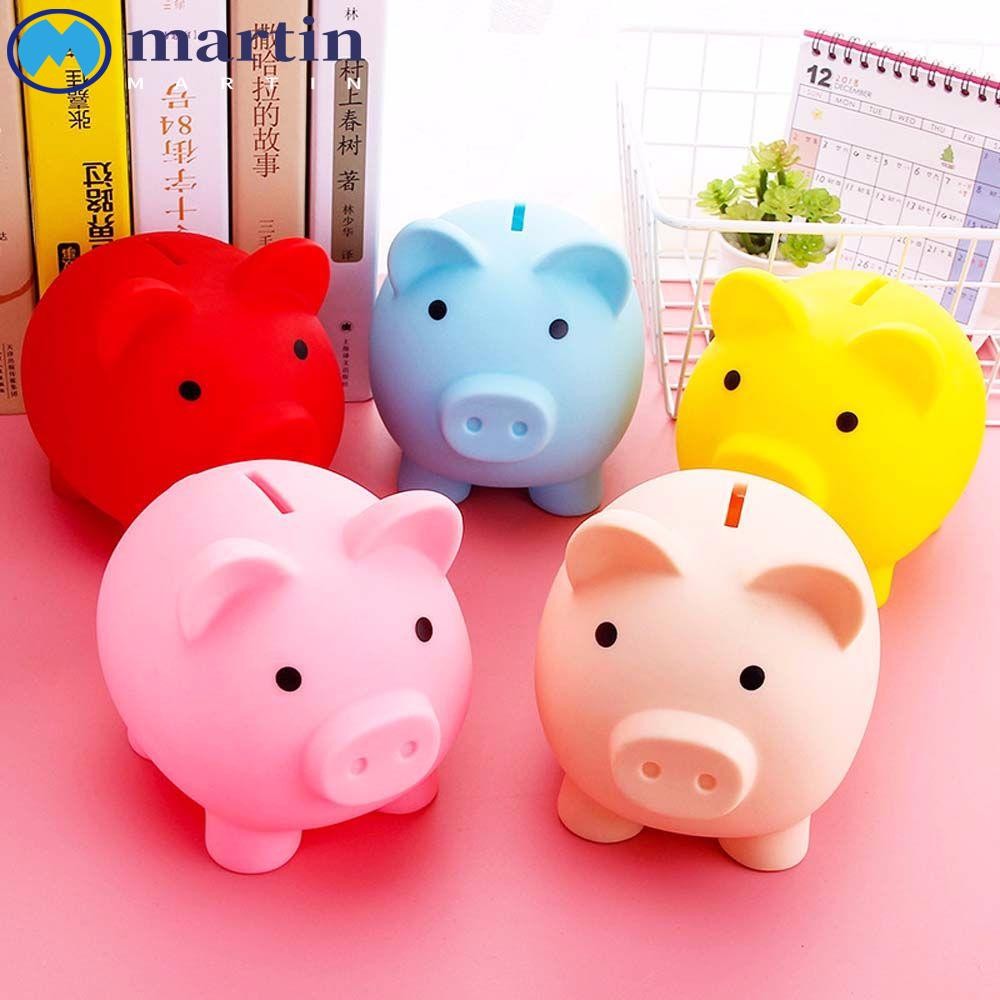 MARTIN Money Bank การ์ตูนน่ารักของเล่นเด็ก Shatterproof หมูรูปของขวัญ ...